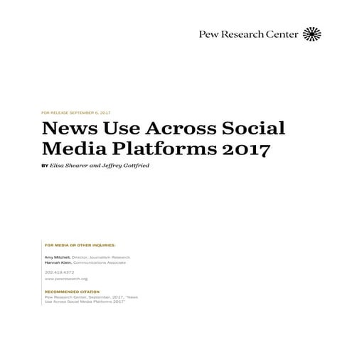 News use across social media platforms 2017 | PDF