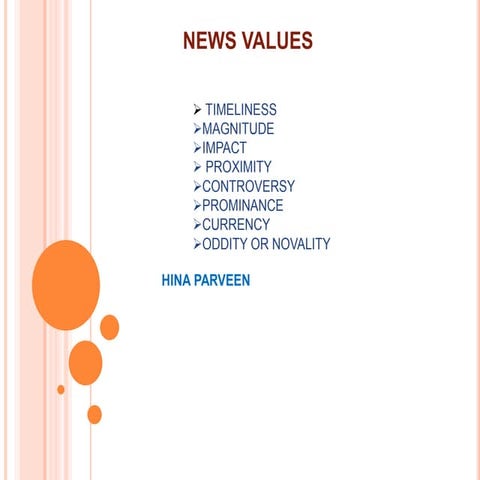What are news values | PPTX