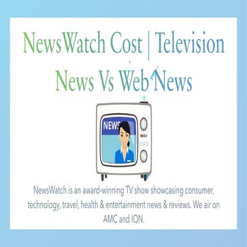 News watch cost | television news vs web news | PDF