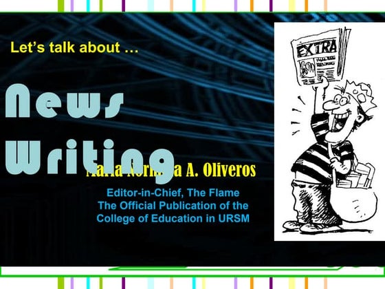 Campus Journalism 101: News Writing | PPTX | Education