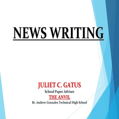 Exercises for campus journalism to elementary | DOCX