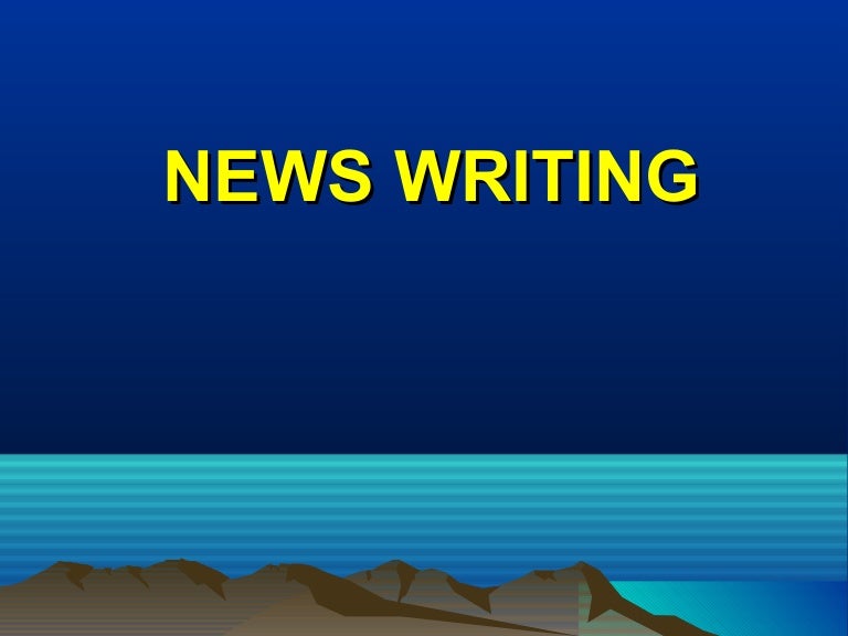 News Writing