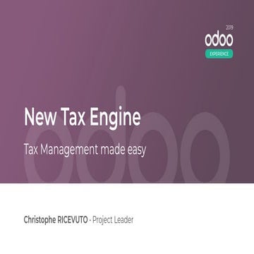 New Tax Engine | PPT