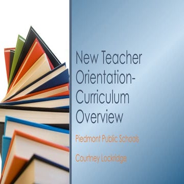 New teacher orientation curriculum overview | PDF | Educational ...