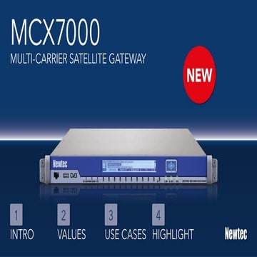MCX7000 Multi-Carrier Satellite Gateway | PPT