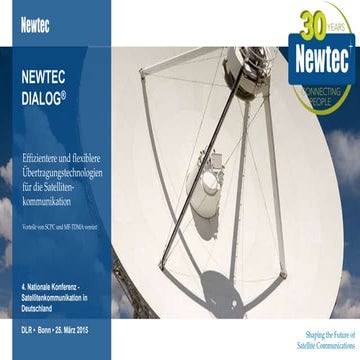 Newtec Dialog Info Session at IBC2015 | PDF