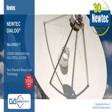 Newtec DVB World 2015 Mx-DMA | PPTX