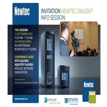 Newtec Dialog Info Session at IBC2015 | PDF