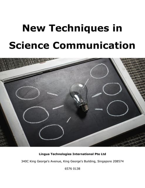 Role of science communication | PPT