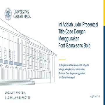 (NEW) Template Presentasi UGM yang terbaru | PPTX