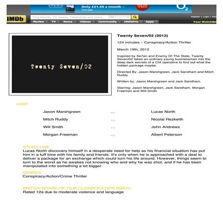 IMDB Twenty Seven/02 Page | PDF
