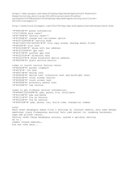 All nokia master codes | PDF