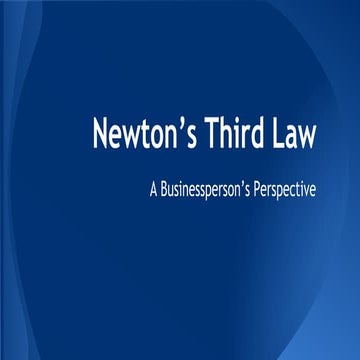 Newton's Third Law | PDF