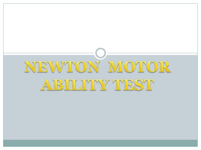 Metheny johnson motor educability test | PDF