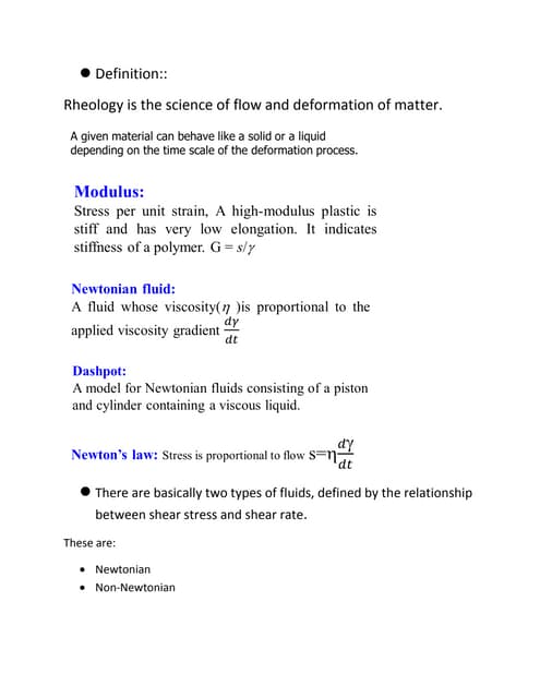 Maxwell and kelvin voight models of viscoelasticity presentation | PPTX | Physics | Science