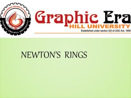 Newton's rings | PDF