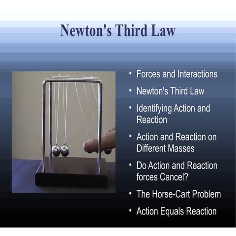 Newtons 3rd Law | PPT