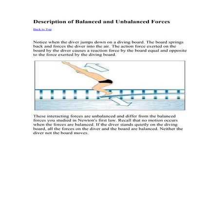 Newtons 3rd law balanced and unbalanced forces | DOCX
