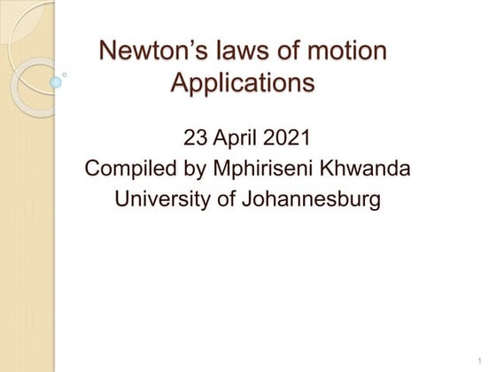 Newton's Laws Cheat sheet | PDF