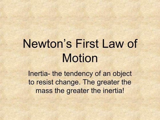 Newton's second law of motion | PPT