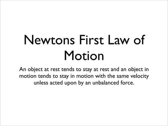 Newton's Laws | PPT