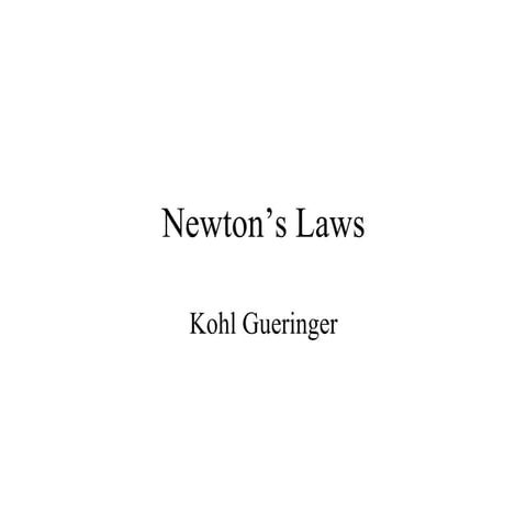 Newton’s laws | PPT