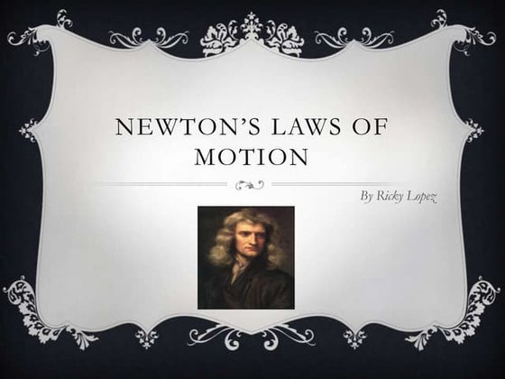Newton's second law of motion | PPT