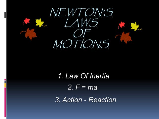 Newton's third law of motion | PPT