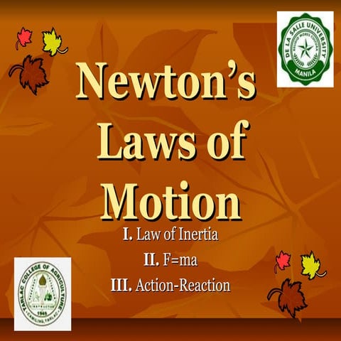 newtons_laws_of_motion presentation .ppt
