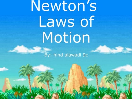 Newton's second law of motion | PPT