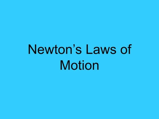 Newton's third law of motion | PPT