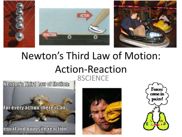 Newton third law of motion ppt | PPTX | Physics | Science