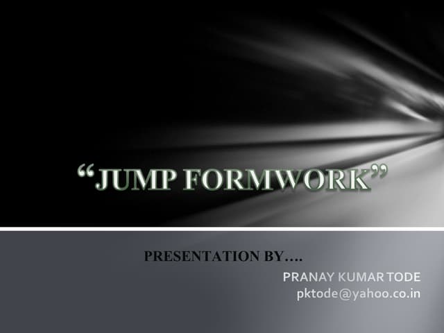 Jump Formwork | PPT