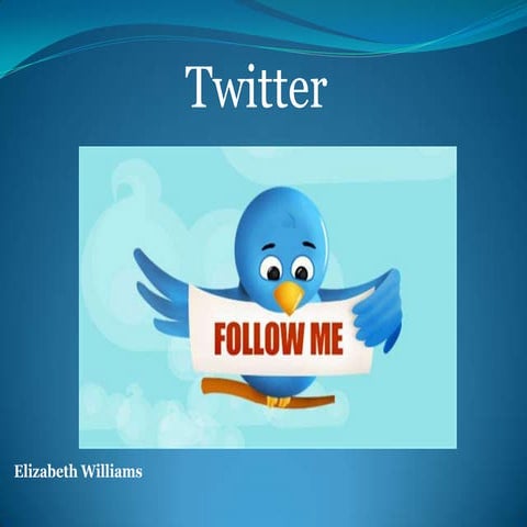 New twitter follow me | PPTX | Social Networking | Internet