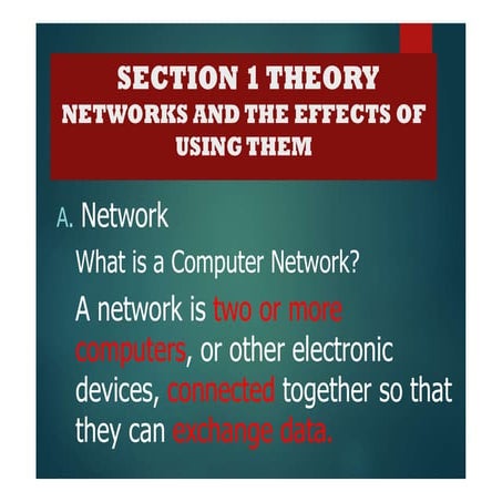 IGCSE ICT (0417/0983) - Networks and the effects of using them - Ajiro ...