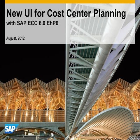 New UI for Cost Center Planning | PDF