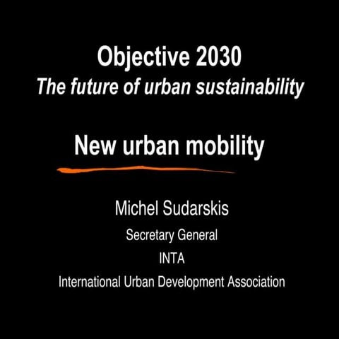New Urban Mobility | PPTX | Economy | Business and Finance