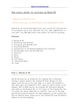R4i sdhc dual core user guide | PDF