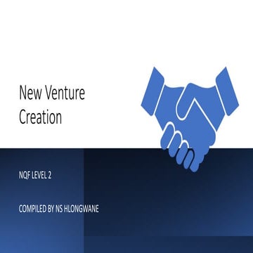 New venture creation presentation | PPT