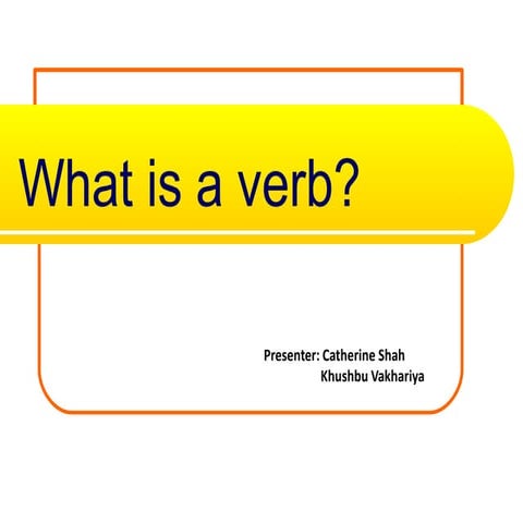 Types of Verbs | PPT