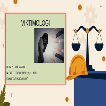 new victimology of indonesian law. Pptx. | PPT