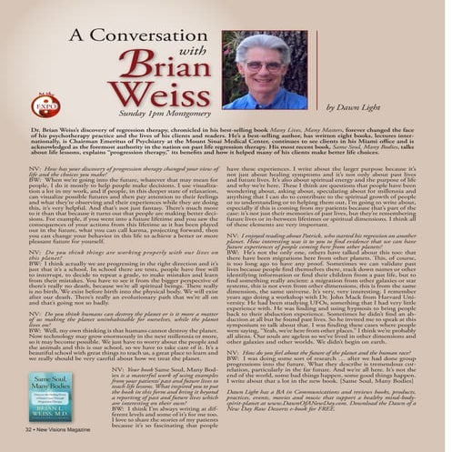 New Visions Magazine: Brian Weiss Interview | PDF