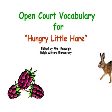 New vocab for_the_hungry_little_hare | PPT | Perfume and Fragrance | Beauty