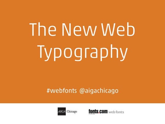 Typography For The Web | PPT