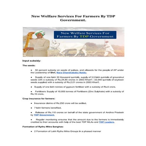 New Welfare Services For Farmers By TDP Government..pdf