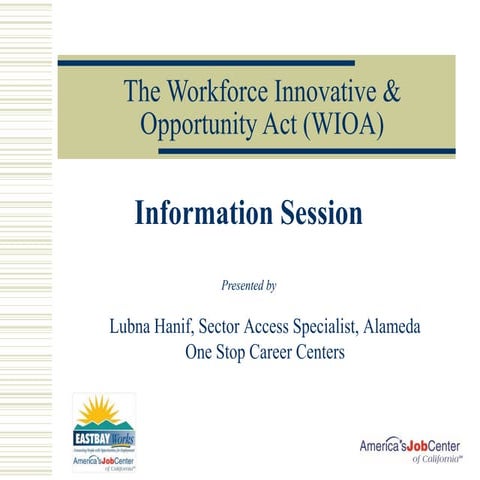 New wia info session (1) | PPT | Resume Writing and Advice | Job Search
