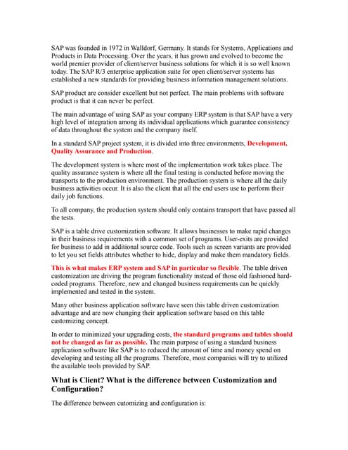 Sap Basis training Overview | PPT