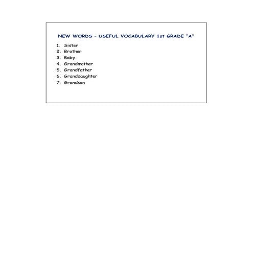 New words list#10 1 st | DOCX