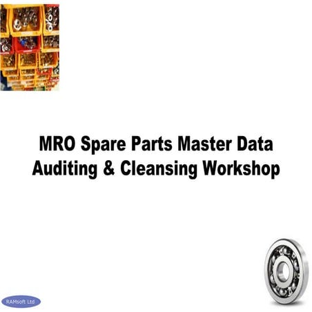 New for 2018 MRO master data auditing and cleansing | PDF