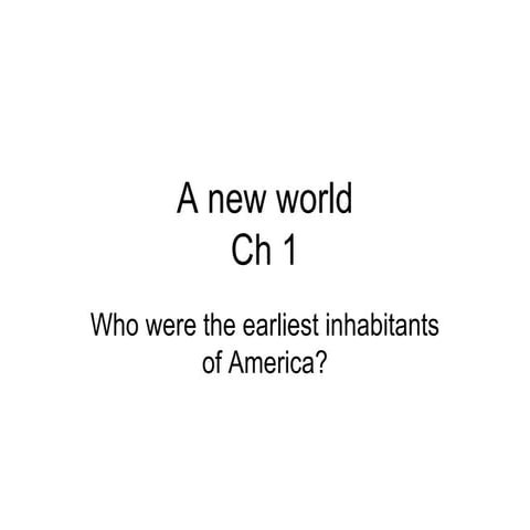 New world | PPT